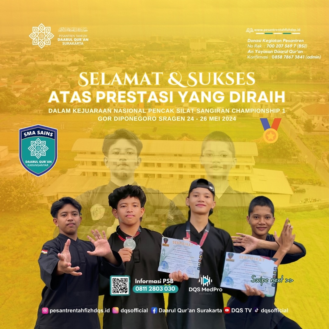 SMA SAINS DQS JUARA! – Daarul Qur'an Surakarta