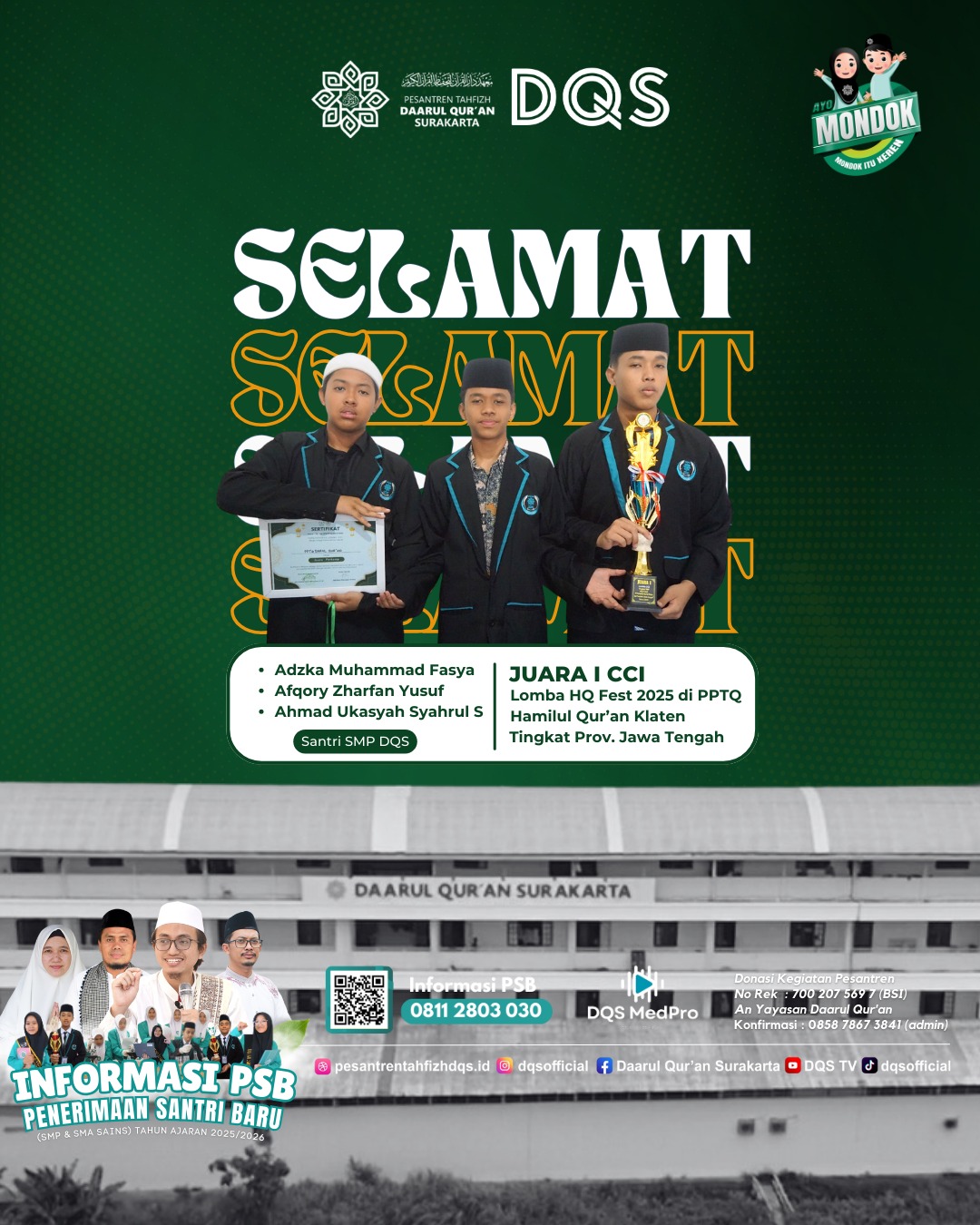 Prestasi – Daarul Qur'an Surakarta